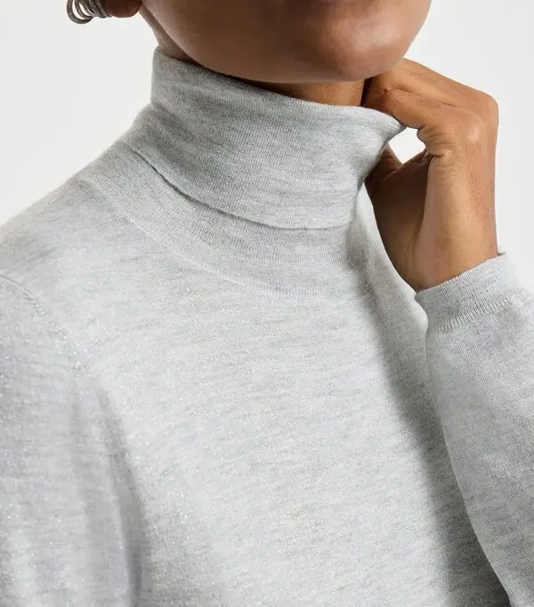 Brunello Cucinelli Cashmere-silk-blend Rollneck Sweater