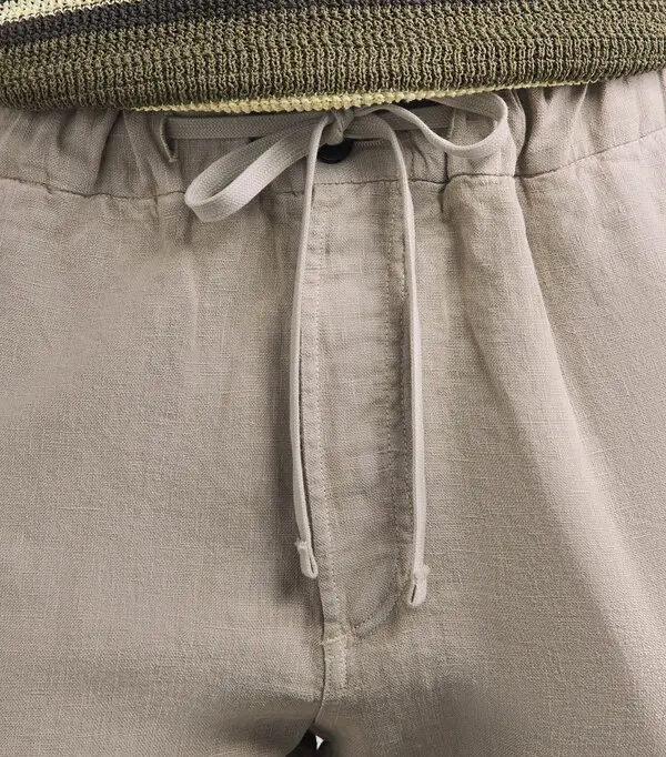 Citizens Of Humanity Linen Drawstring Shorts - Beige