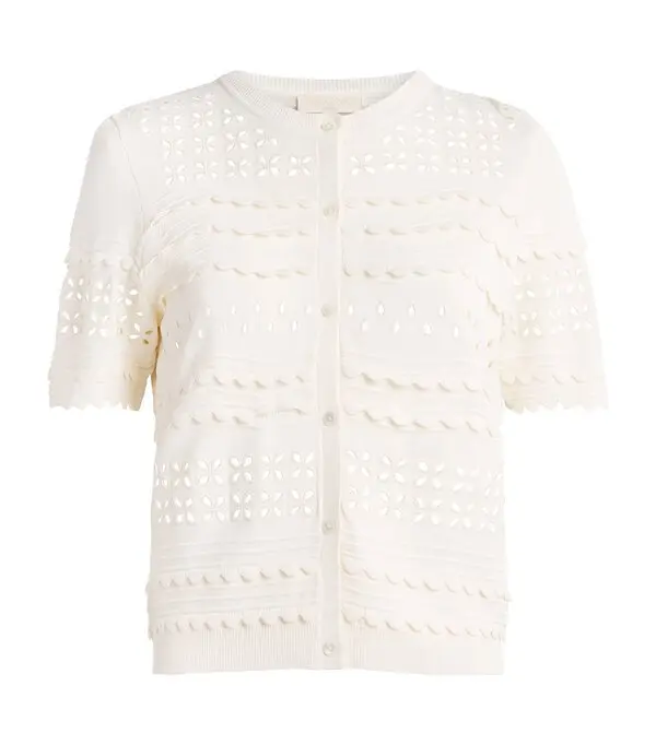 Ulla Johnson Embroidered Abriana Cardigan - White