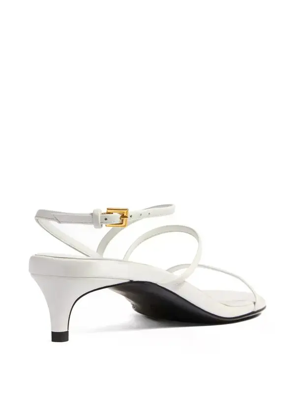 Khaite Open-toe Low-heel Sandals - White