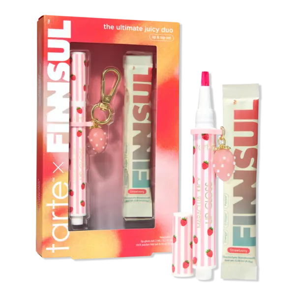 TARTE COSMETICS X Finnsul The Ultimate Juicy Duo Lip & Sip Set - Strawberry