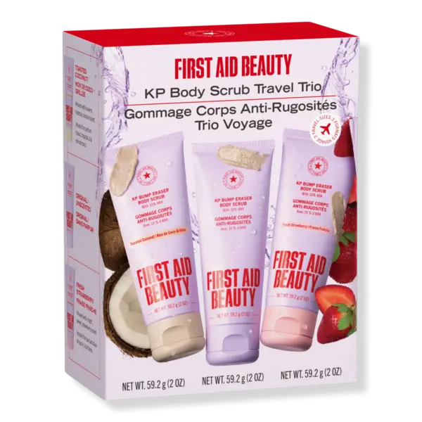 FIRST AID BEAUTY Kp Body Scrub Discovery Travel Trio - One-color