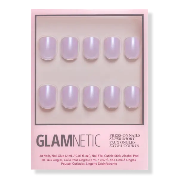 GLAMNETIC Purple Pixie Press-on Nails - One-color