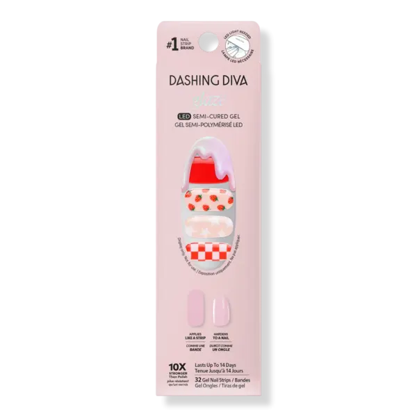 DASHING DIVA Glaze Design, Semi-cured Gel Nail Strips - Cuter At The Cape