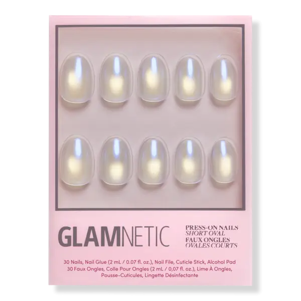 GLAMNETIC Silver Siren Press-on Nails - One-color