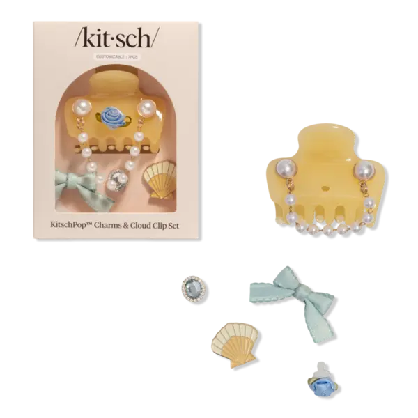 KITSCH Pop Cloud Clip Set Coastal Cottage - Butter Yellow