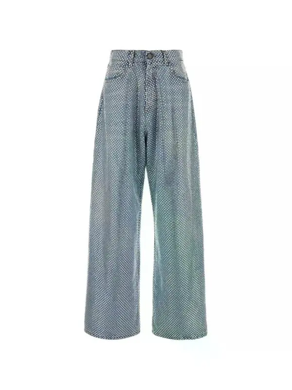 Giuseppe Di Morabito Embellished Wide Leg Jeans