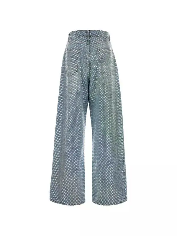 Giuseppe Di Morabito Embellished Wide Leg Jeans