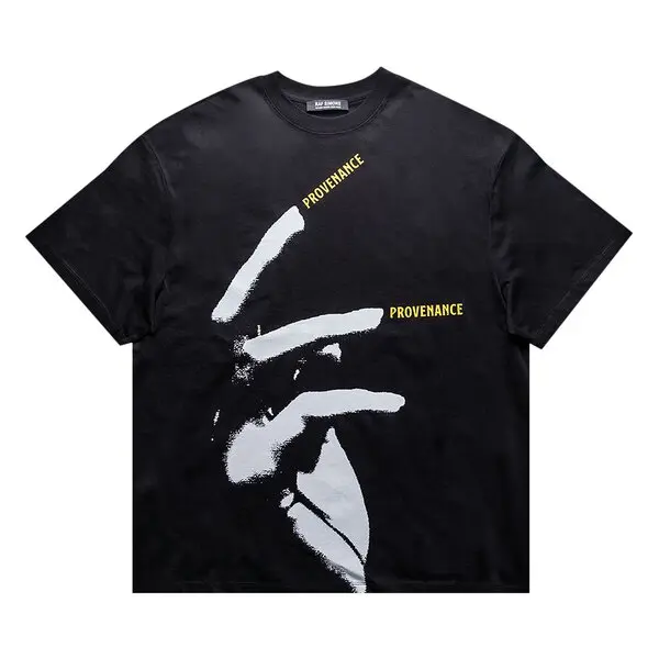 Raf Simons Nails Print T-shirt - Black