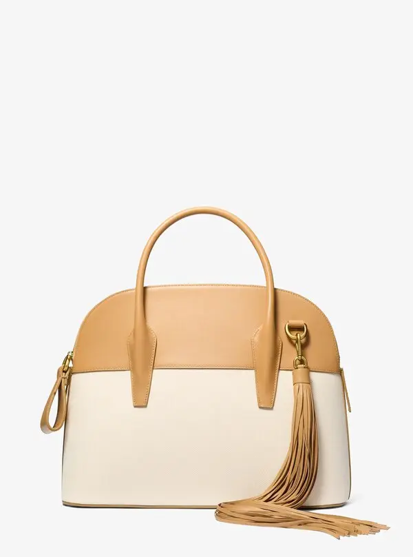 Michael Kors Kaitlin Large Satchel - Brown