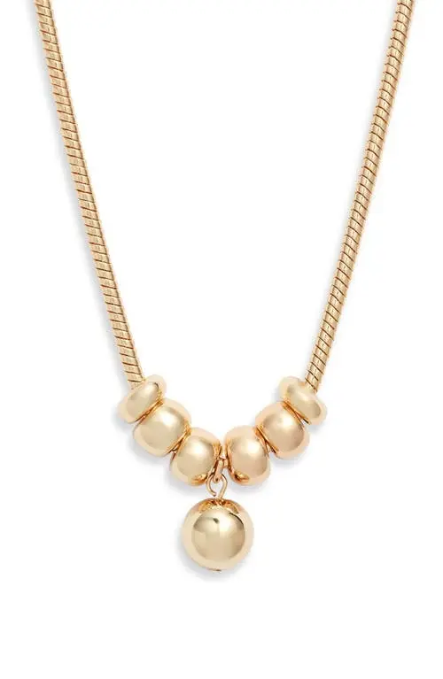 Nordstrom Beaded Orb Pendant Necklace - Gold