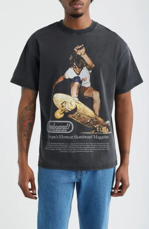 ID SUPPLY CO Skateboard Magazine Graphic Cotton T-shirt