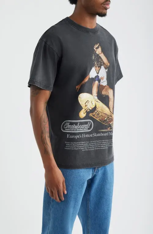 ID SUPPLY CO Skateboard Magazine Graphic Cotton T-shirt