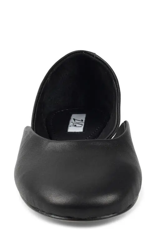 ZIGI Aberdeen D'orsay Flat - Black Leather