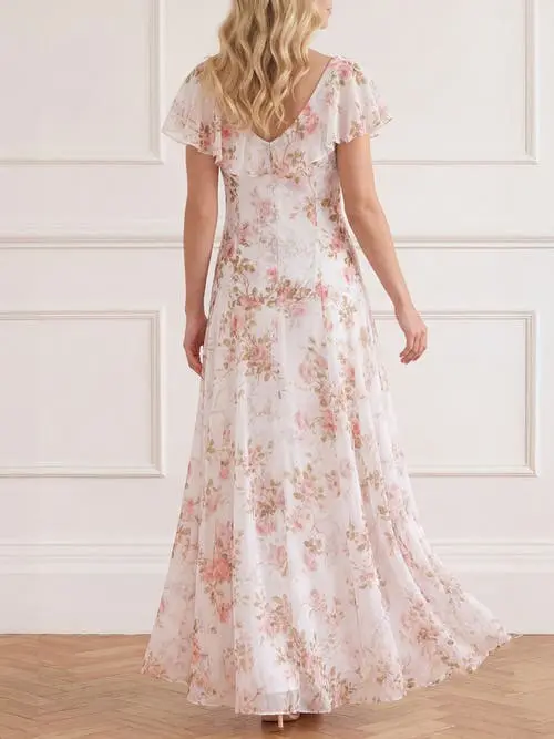 NEEDLE & THREAD Summer's Rose Georgette Ankle Gown