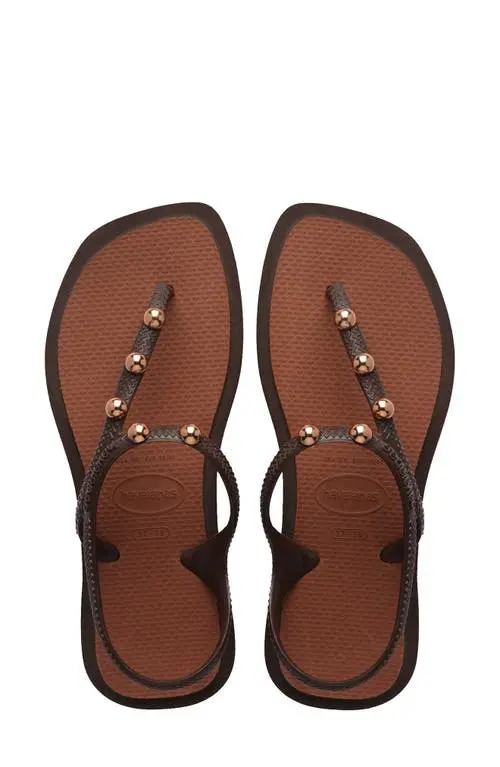Havaianas Flash Fusion Sandal - Coffee/rust