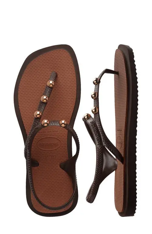 Havaianas Flash Fusion Sandal - Coffee/rust