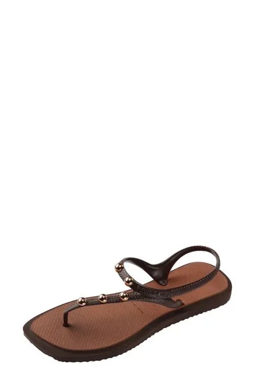 Havaianas Flash Fusion Sandal - Coffee/rust