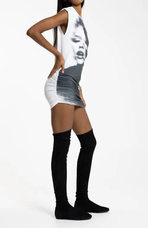 JADED LONDON After Dark One-shoulder Knit Minidress