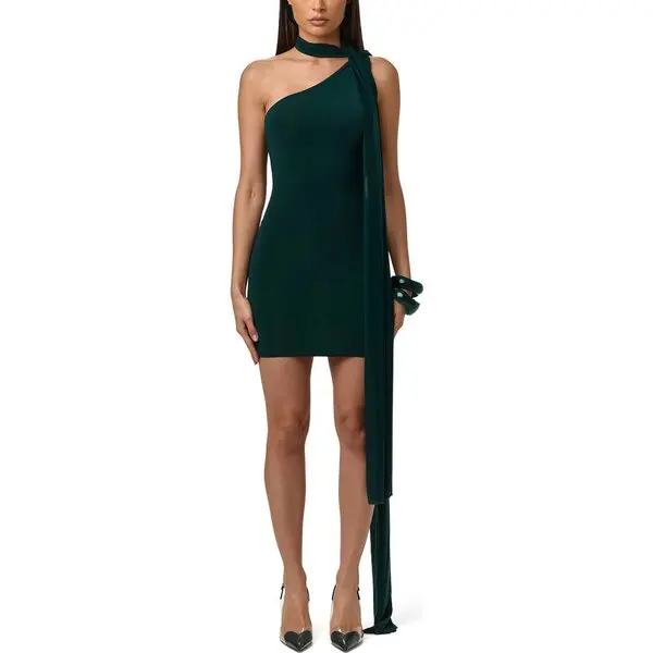Naked Wardrobe Bare Body Tie Shoulder Body-con Minidress