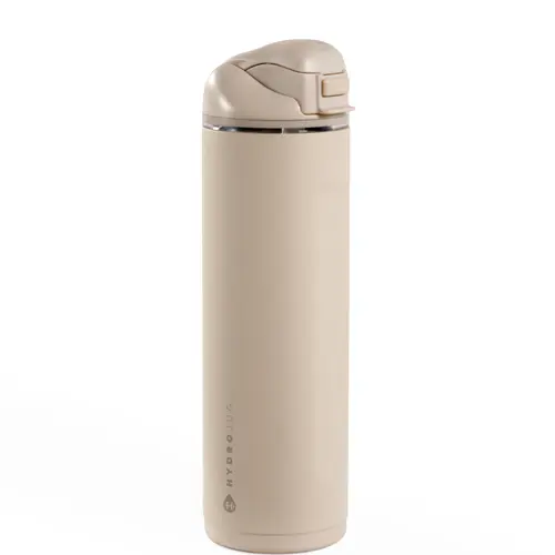 HYDROJUG Ease2o 24oz Insulated Stainless Steel Water Bottle With Dual Sip & Chug Lid - Dune