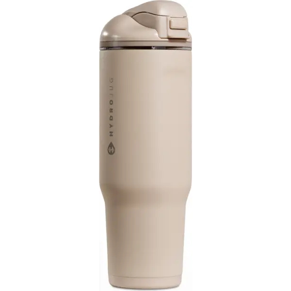 HYDROJUG Ease2o 40oz Insulated Stainless Steel Water Bottle With Dual Sip & Chug Lid - Dune