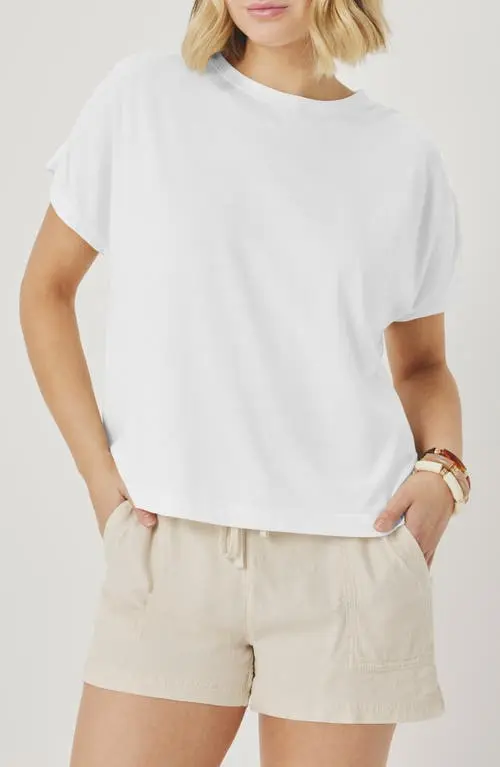 Splendid Rebecca Shirred-sleeve T-shirt - White