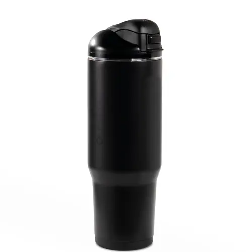 HYDROJUG Ease2o 32oz Insulated Stainless Steel Water Bottle With Dual Sip & Chug Lid - Black
