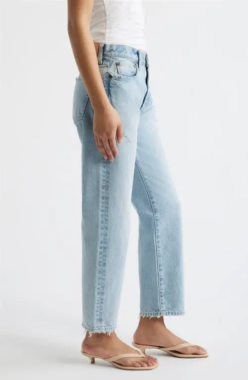 Moussy Vintage Elko Distressed Straight Leg Jeans