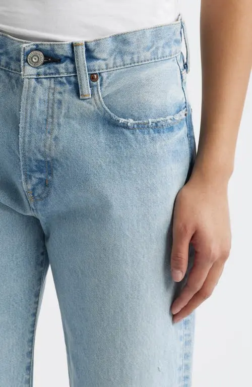 Moussy Vintage Elko Distressed Straight Leg Jeans