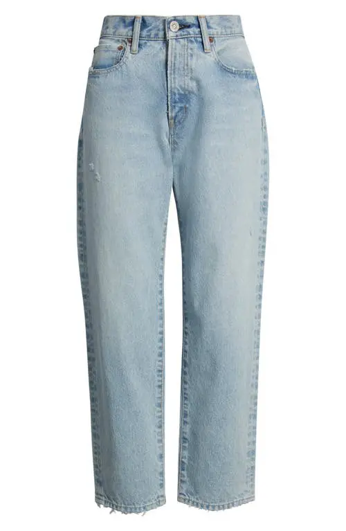 Moussy Vintage Elko Distressed Straight Leg Jeans