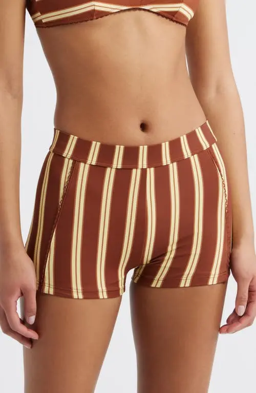 DAMSON MADDER Trudi Swim Shorts - Brown