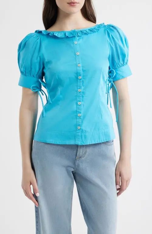 DAMSON MADDER Anke Organic Cotton Button-up Shirt