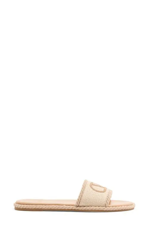 Valentino Garavani Vlogo Torchon Espadrille Slide Sandal