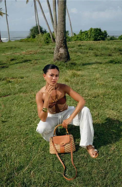 JELAVU Jackie Rattan Handbag