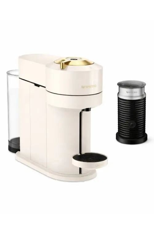 NESPRESSO Vertuo Next Premium Coffee Machine & Aeroccino3 Frother Set - White