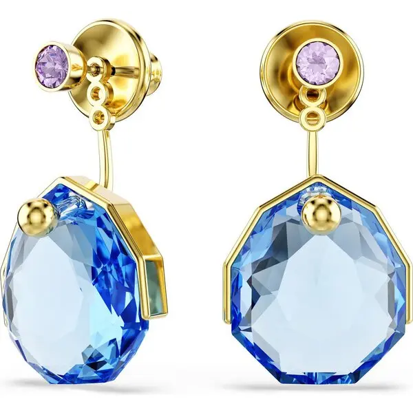 SWAROVSKI Gema Crystal Jacket Earrings - Blue