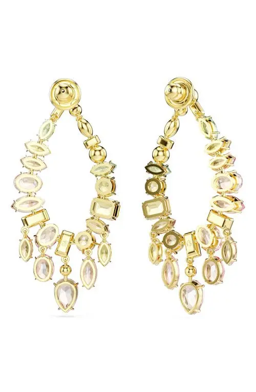 SWAROVSKI Gema Crystal Hoop Earrings - Gold/multi