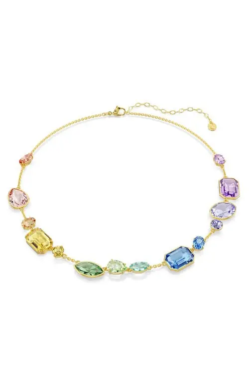 SWAROVSKI Gema Crystal Collar Necklace - Gold/multi