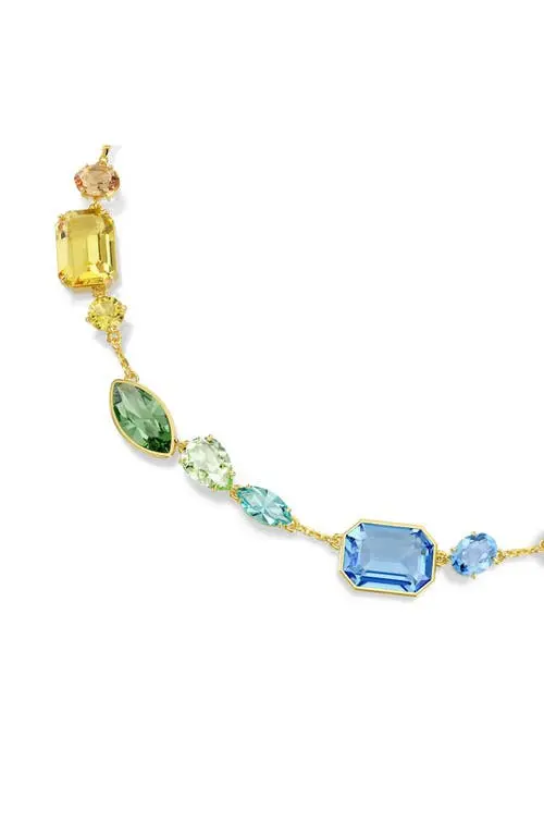 SWAROVSKI Gema Crystal Collar Necklace - Gold/multi