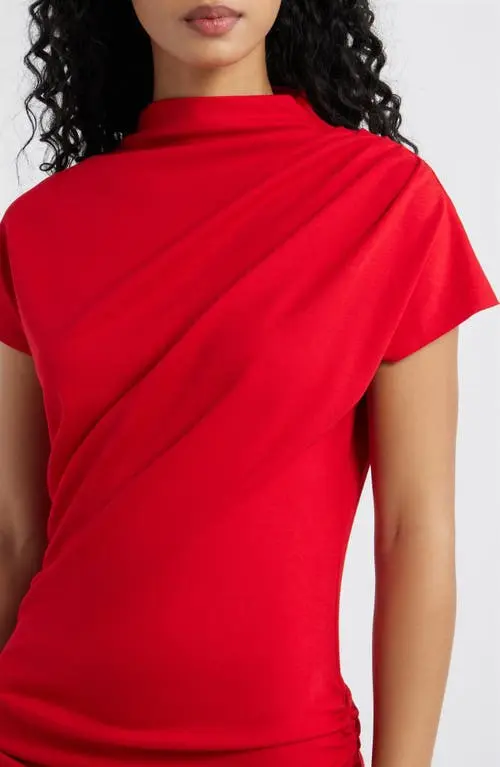 Line & Dot Archer Pleated Mini Dress - Red