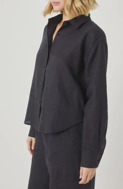 Splendid Stella Linen Button-up Shirt