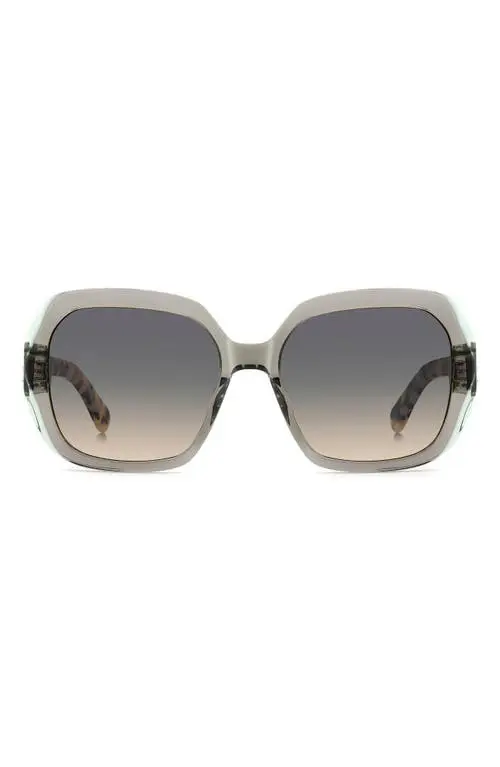 Kate Spade New York Gradient Square Sunglasses - Crystal Grey/greybrown Ds