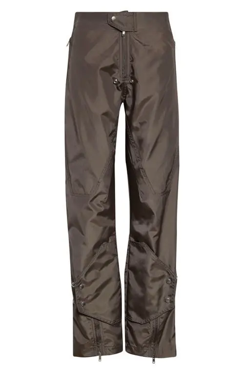 Rick Owens Temple Stretch Nylon Moto Pants - Dust