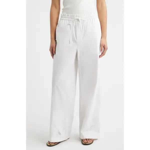 Rag & Bone Marin Embroidered Wide Leg Pants