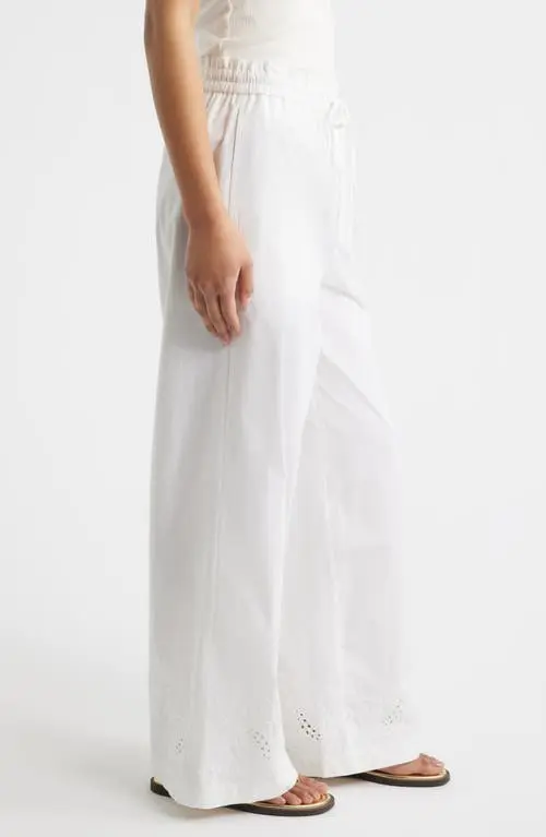 Rag & Bone Marin Embroidered Wide Leg Pants