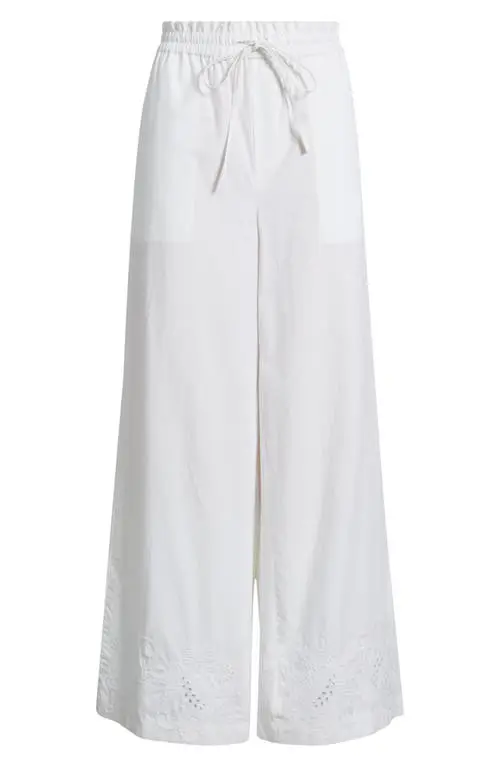 Rag & Bone Marin Embroidered Wide Leg Pants