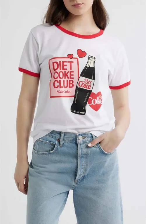 GOLDEN HOUR Diet Coke Graphic Cotton T-shirt - Bright White
