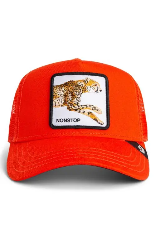 GOORIN BROS Nonstop Cheetah Patch Trucker Hat - Blaze