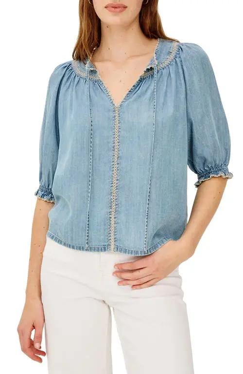 Rails Belina Chambray Top - Washed Blue